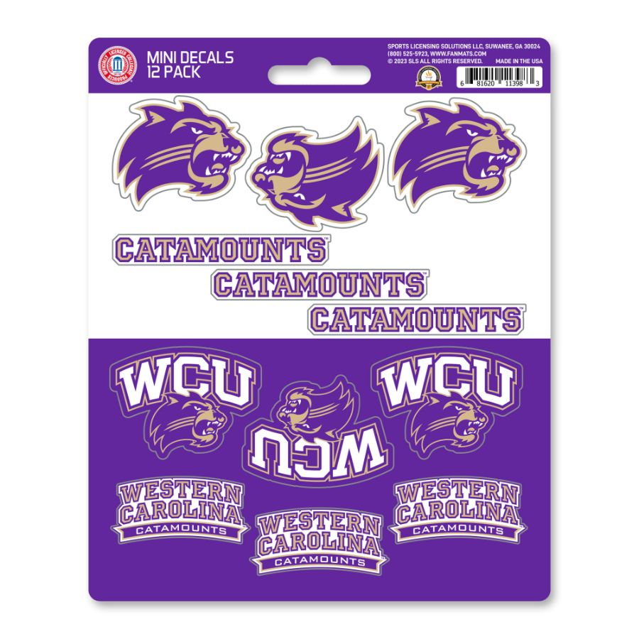 Western Carolina University Catamounts - Set Of 12 Sticker Sheet at ...