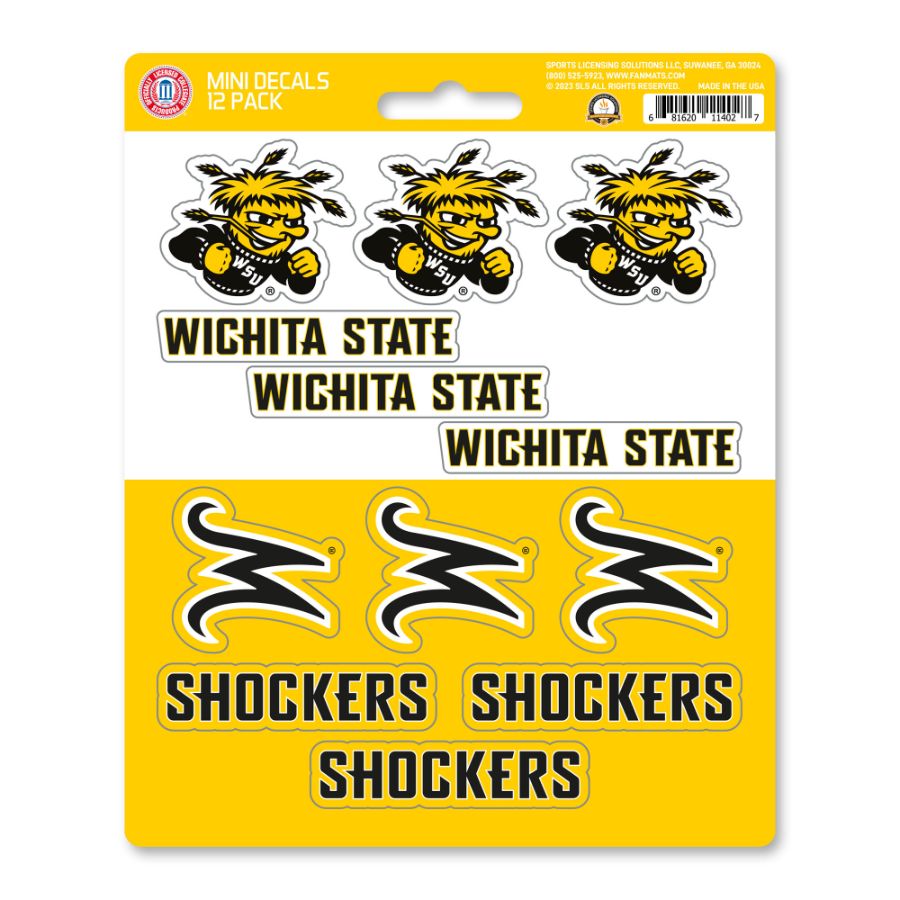 Wichita State University Shockers - Set Of 12 Sticker Sheet at Sticker ...