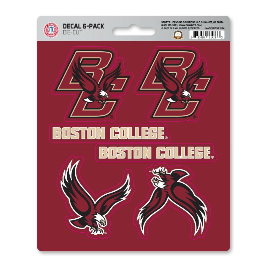 Boston College Eagles - Set Of 6 Sticker Sheet at Sticker Shoppe