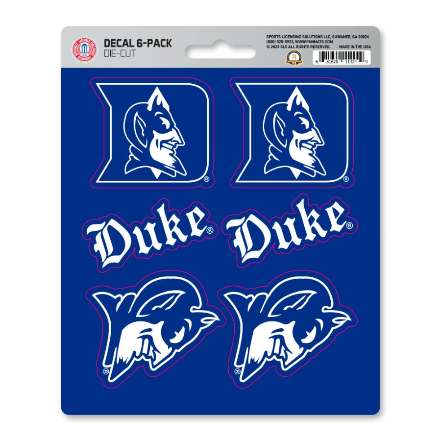 Duke University Blue Devils - Set Of 6 Sticker Sheet at Sticker Shoppe