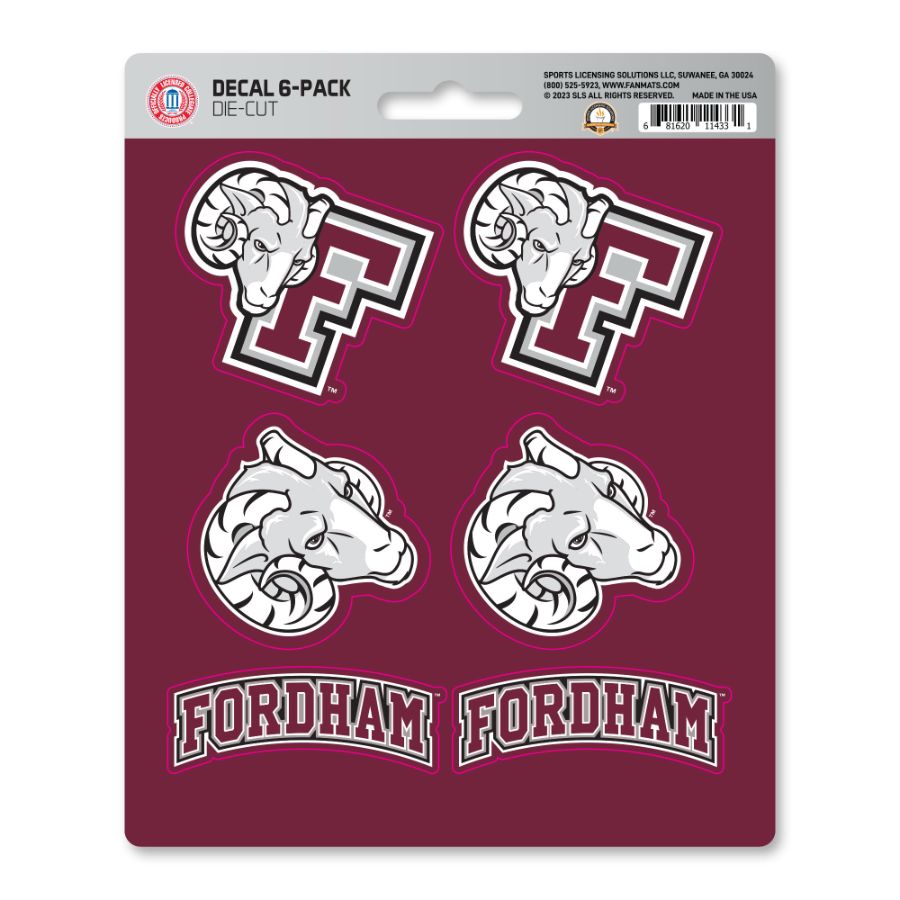Fordham University Rams - Set Of 6 Sticker Sheet at Sticker Shoppe