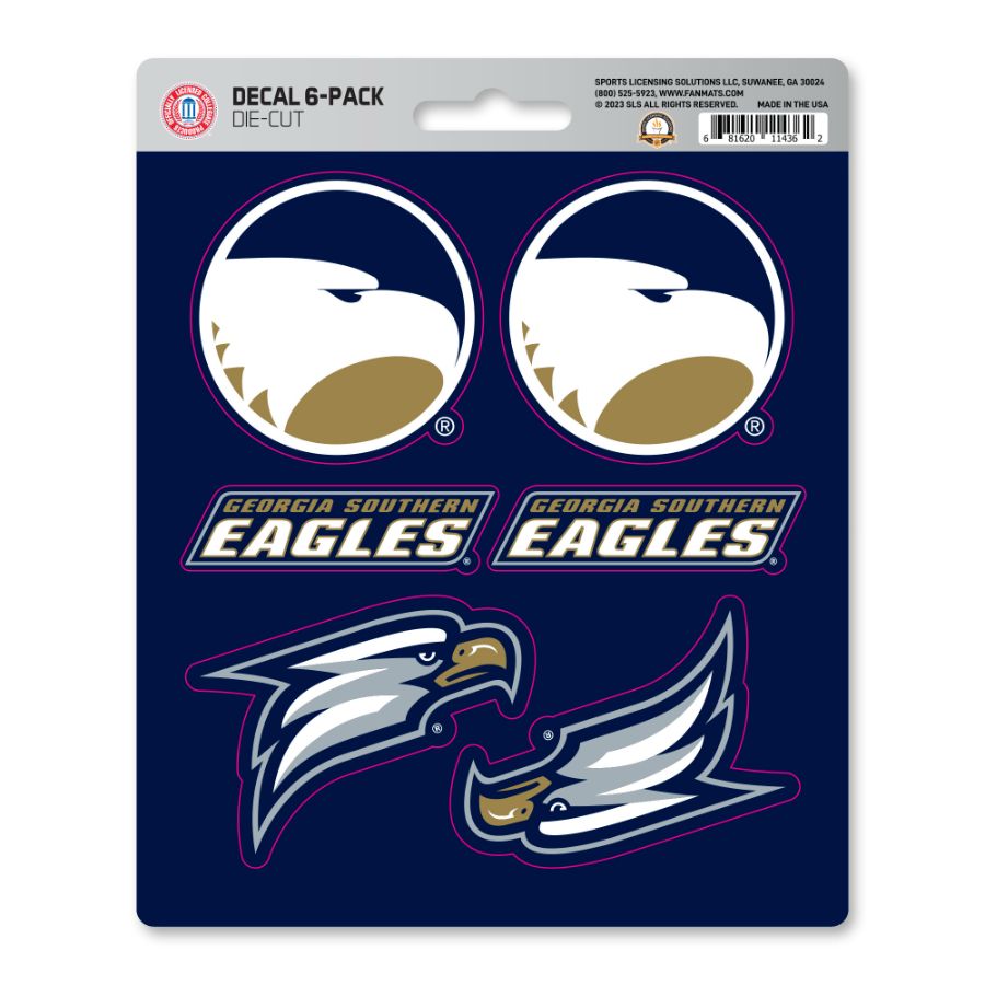 Georgia Southern University Eagles - Set Of 6 Sticker Sheet at Sticker ...