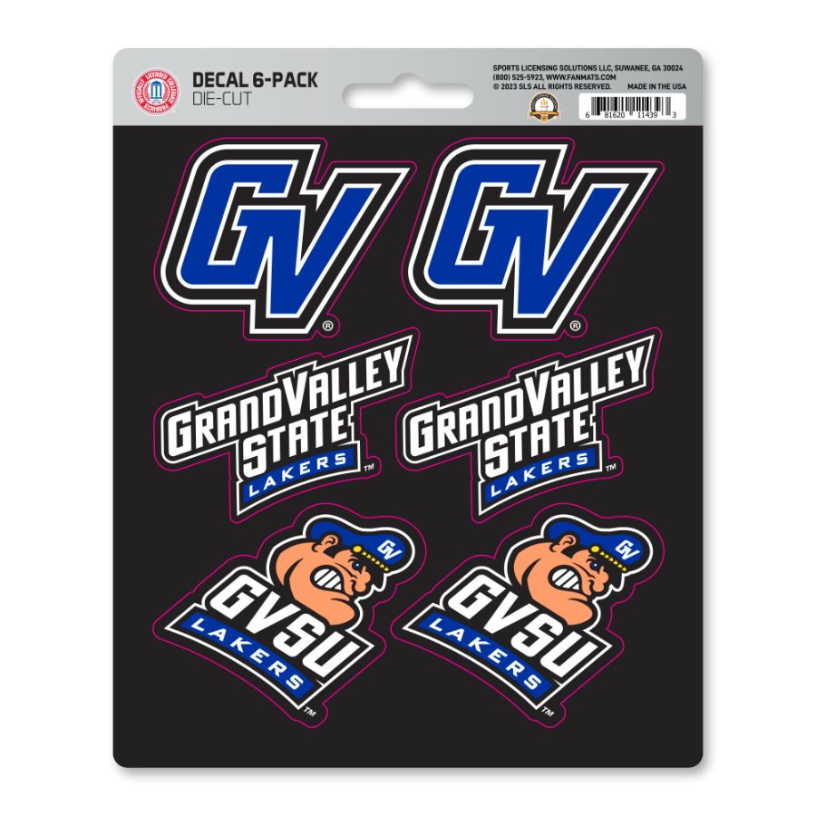 Grand Valley State University Lakers - Set Of 6 Sticker Sheet at ...