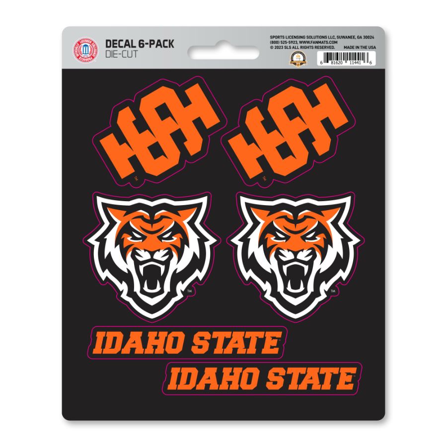 Idaho State University Bengals - Set Of 6 Sticker Sheet at Sticker Shoppe