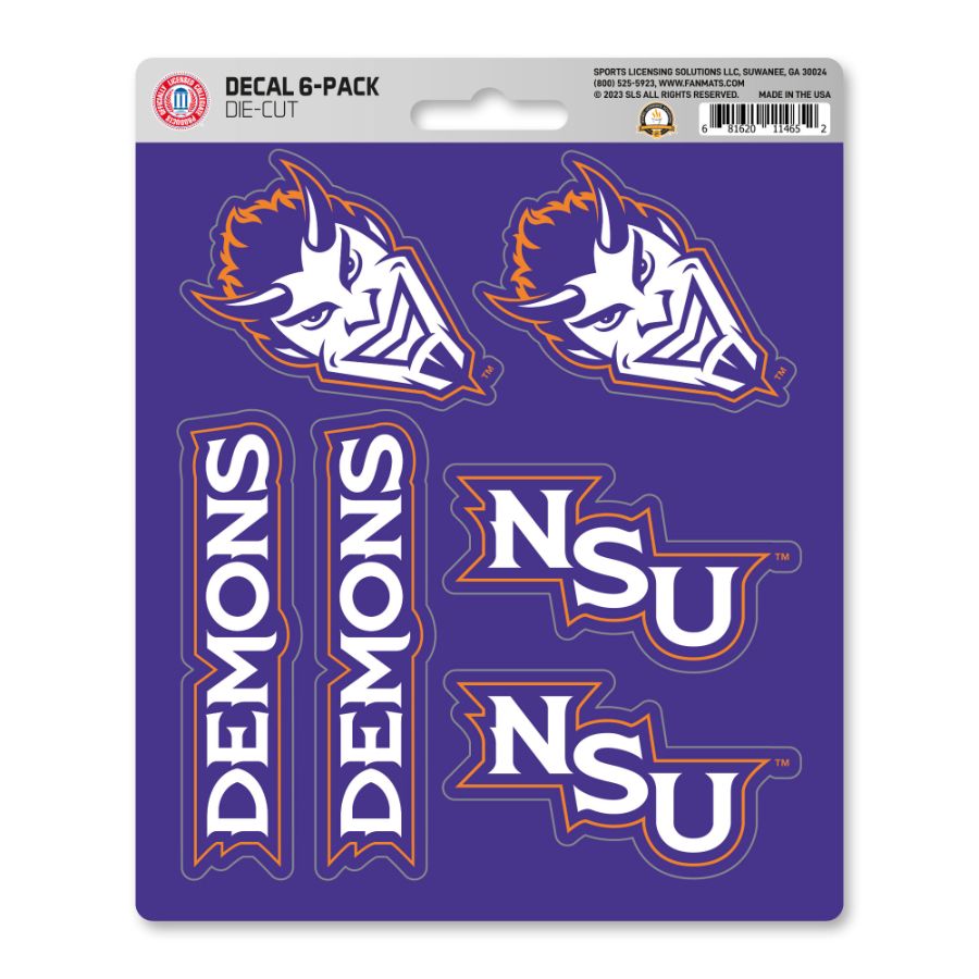 Northwestern State University Demons - Set Of 6 Sticker Sheet at ...