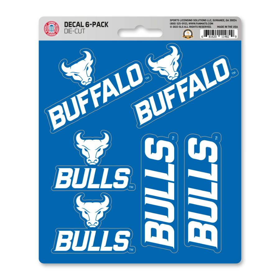 University At Buffalo Bulls - Set Of 6 Sticker Sheet at Sticker Shoppe