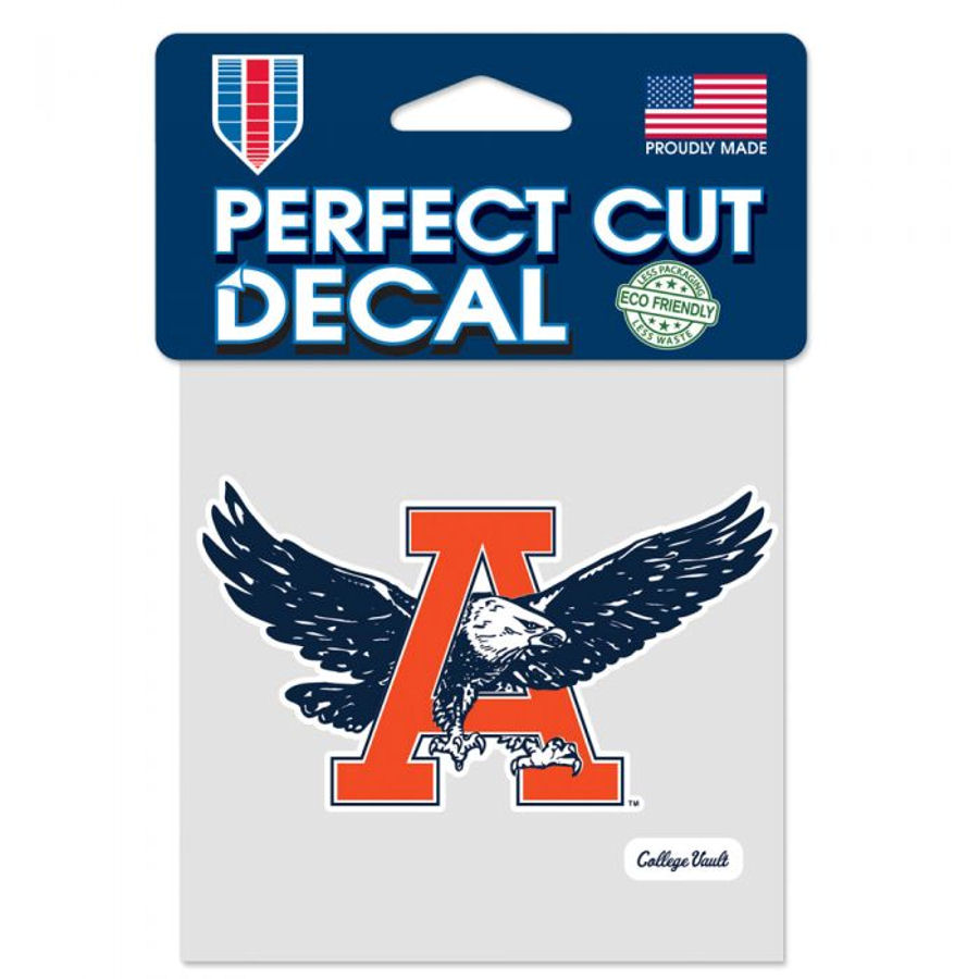 Auburn University War Eagles Retro - 4x4 Die Cut Decal at Sticker Shoppe