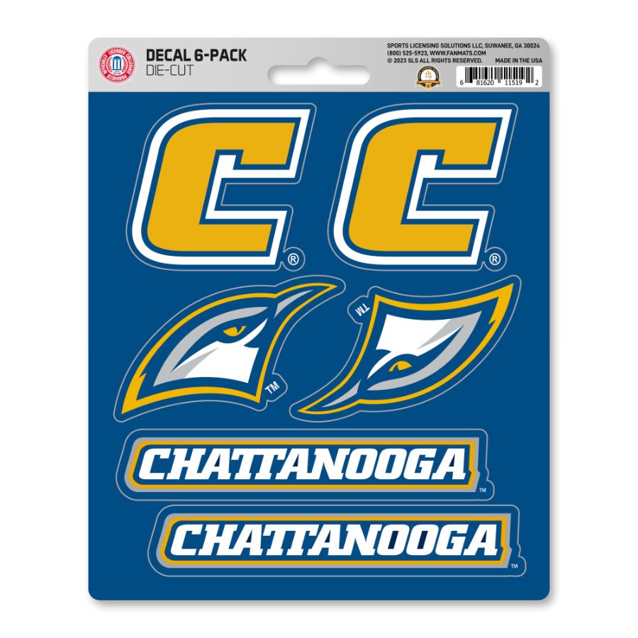 University of Tennessee at Chattanooga Mocs - Set Of 6 Sticker Sheet at ...