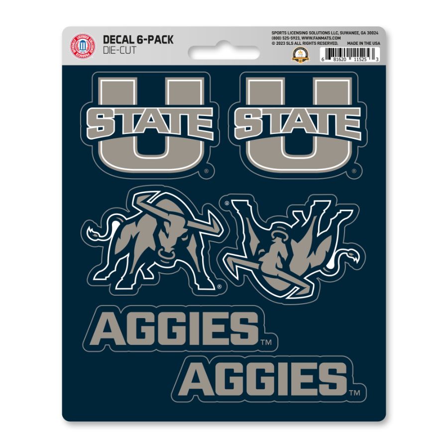 Utah State University Aggies - Set Of 6 Sticker Sheet at Sticker Shoppe