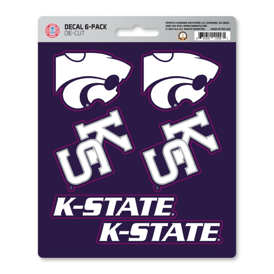 Kansas State University Wildcats - Set Of 6 Sticker Sheet at Sticker Shoppe