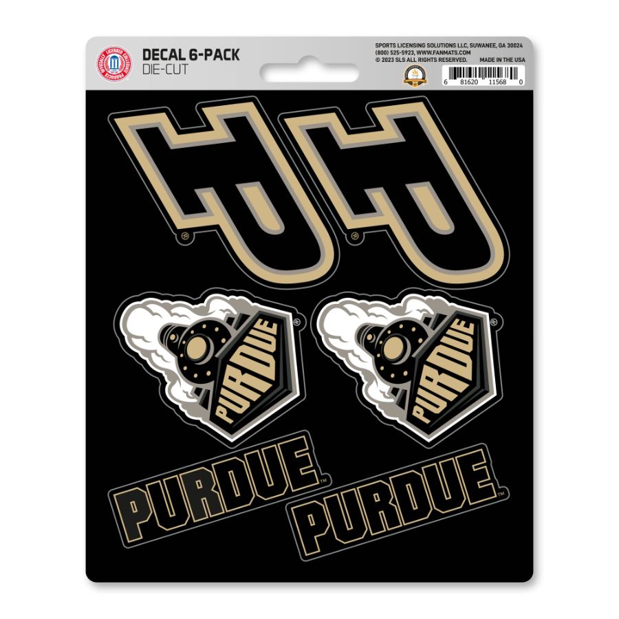 Purdue University Boilermakers - Set Of 6 Sticker Sheet at Sticker Shoppe