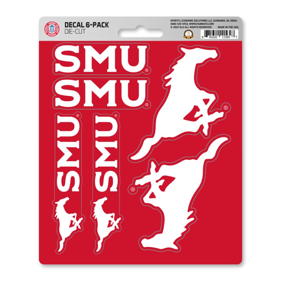 SMU - Set Of 6 Sticker Sheet at Sticker Shoppe