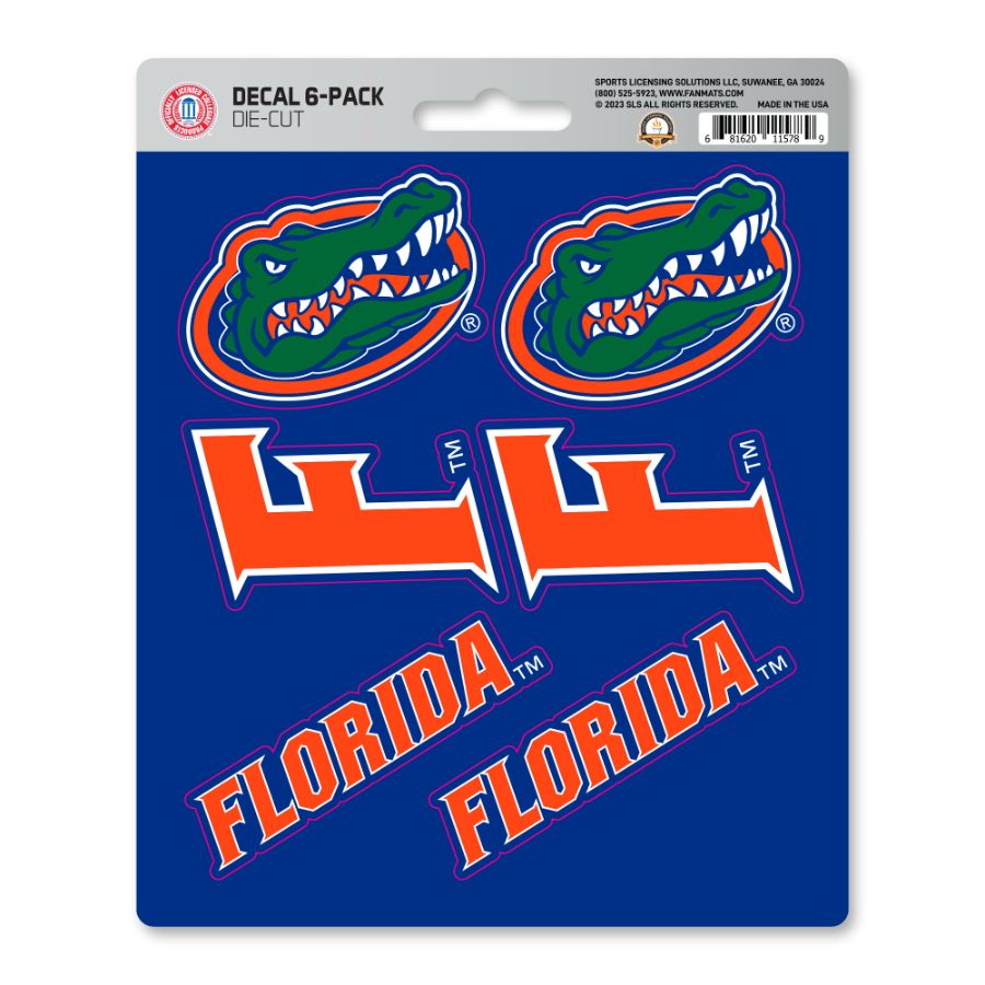 University Of Florida Gators - Set Of 6 Sticker Sheet at Sticker Shoppe