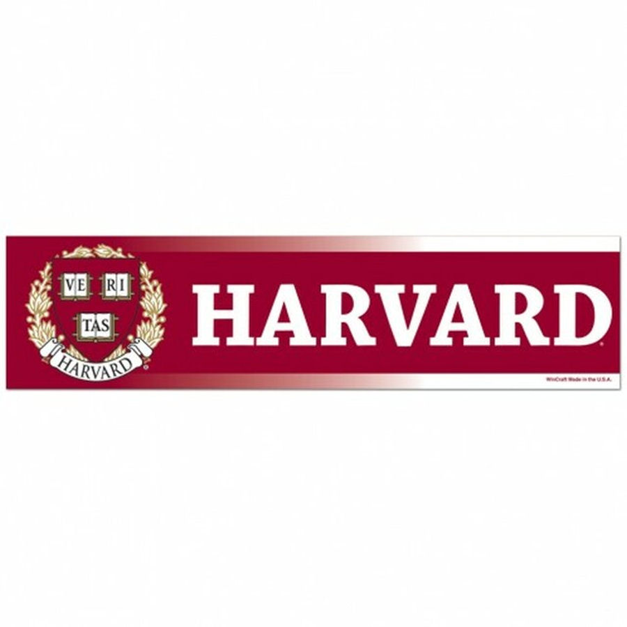 Harvard College Crimson - 3x12 Bumper Sticker Strip at Sticker Shoppe
