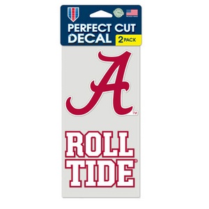 University of Alabama Crimson Tide - Set of Two 4x4 Die Cut Decals at ...