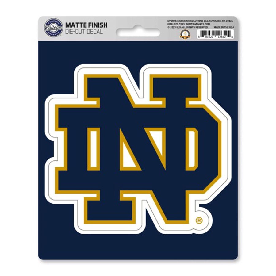 University Of Notre Dame Fighting Irish - Vinyl Matte Sticker at ...