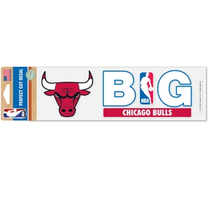 Big Chicago Bulls NBA - 3x10 Die Cut Decal at Sticker Shoppe