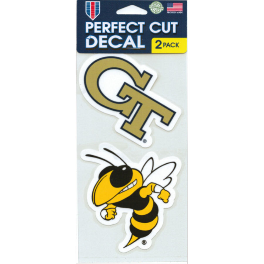Georgia Tech Yellow Jackets - Set of Two 4x4 Die Cut Decals at Sticker ...