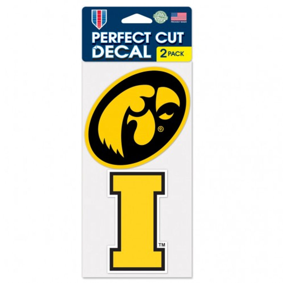 University Of Iowa Hawkeyes - Set of Two 4x4 Die Cut Decals at Sticker ...