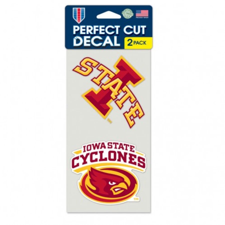 Iowa State University Cyclones - Set of Two 4x4 Die Cut Decals at ...