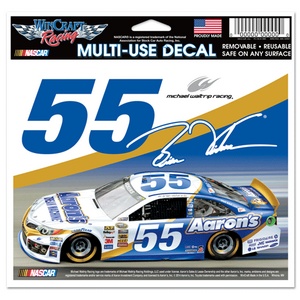 Brian Vickers #55 - 5x6 Ultra Decal at Sticker Shoppe