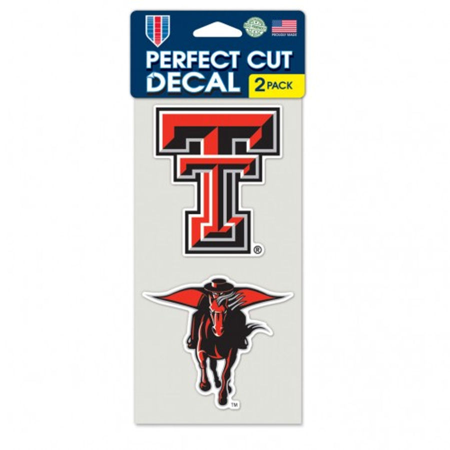 Texas Tech University Red Raiders - Set of Two 4x4 Die Cut Decals at ...