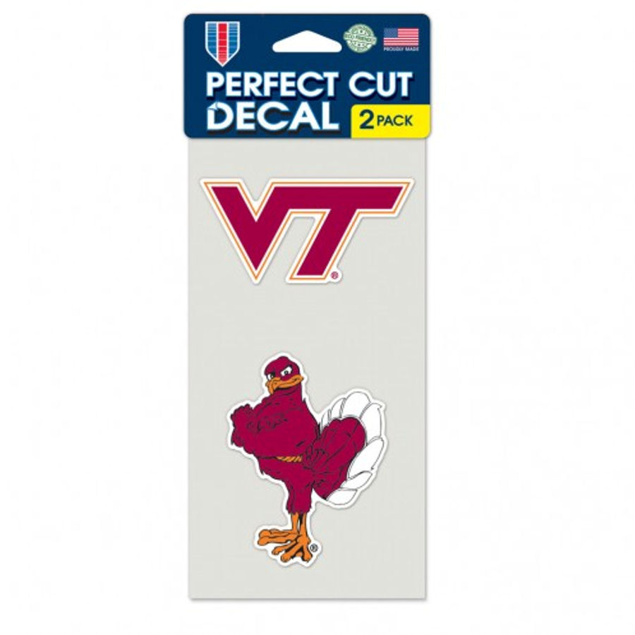Virginia Tech Hokies - Set of Two 4x4 Die Cut Decals at Sticker Shoppe