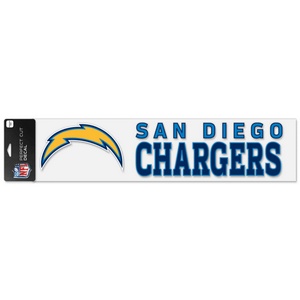 San Diego Chargers - 4x16 Die Cut Decal at Sticker Shoppe