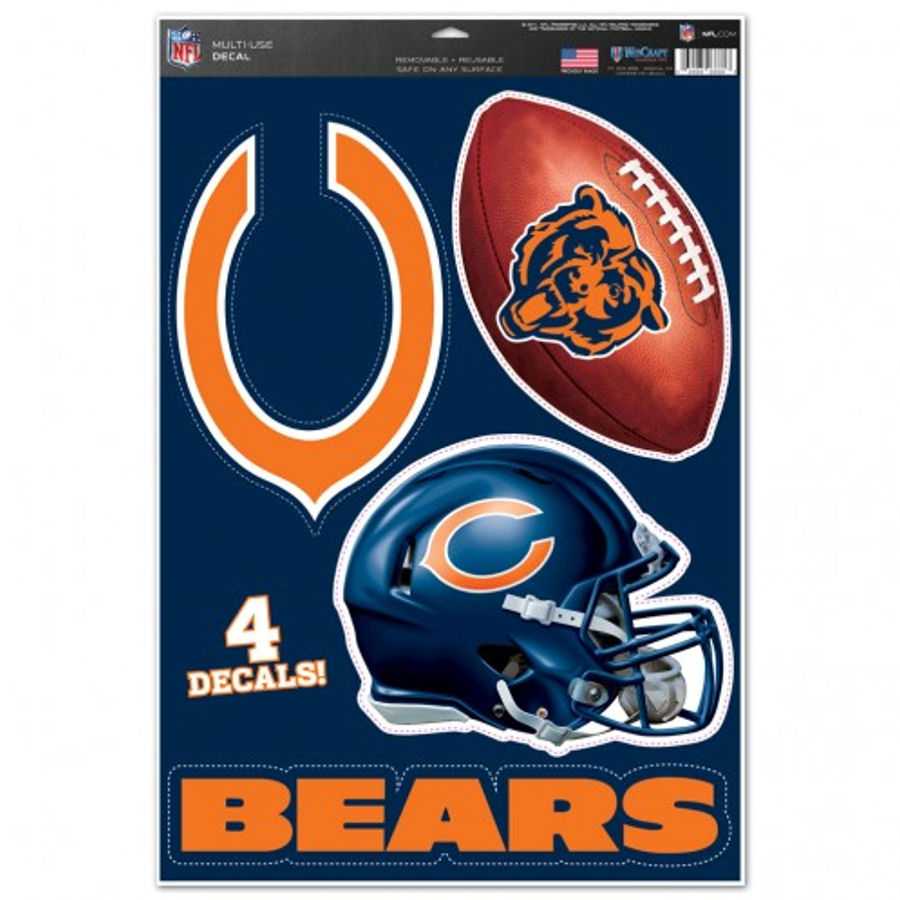 Chicago Bears - Set Of 4 Ultra Decals at Sticker Shoppe