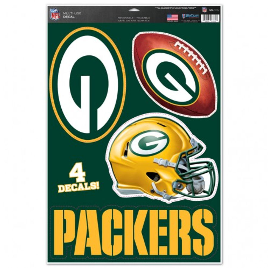 Green Bay Packers - Set of 4 Ultra Decals at Sticker Shoppe