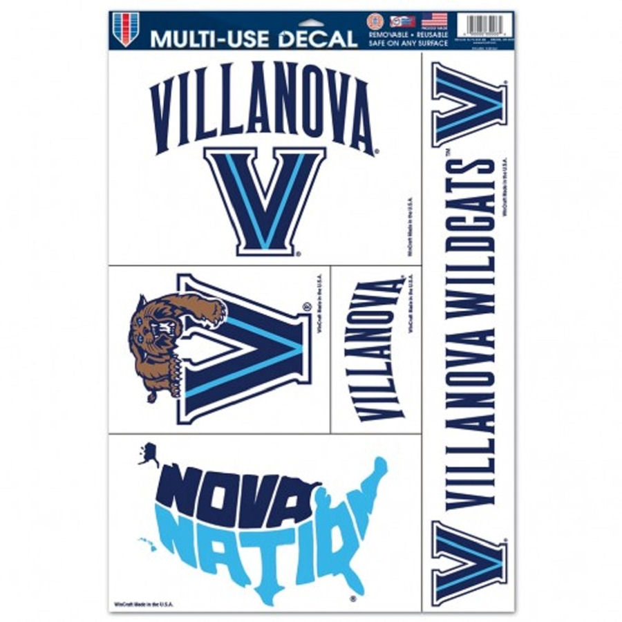 Villanova University Wildcats - Set of 5 Ultra Decals at Sticker Shoppe