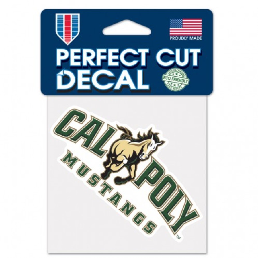Cal Poly State University Mustangs - 4x4 Die Cut Decal at Sticker Shoppe