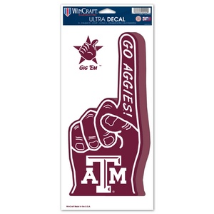 Texas A&M University Aggies - Finger Ultra Decal 2 Pack at Sticker Shoppe