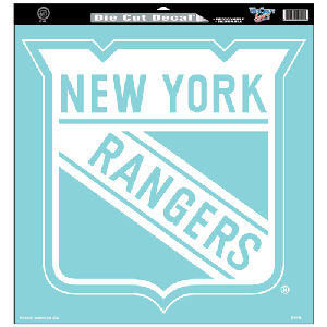 New York Rangers - 18x18 White Die Cut Decal at Sticker Shoppe