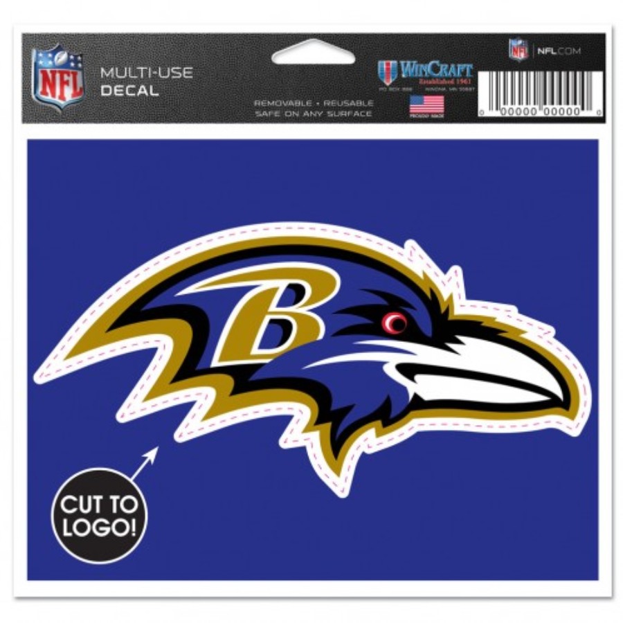 Baltimore Ravens - 4.5x5.75 Die Cut Ultra Decal at Sticker Shoppe
