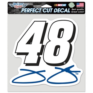 Jimmie Johnson #48 - 8x8 Full Color Die Cut Decal at Sticker Shoppe