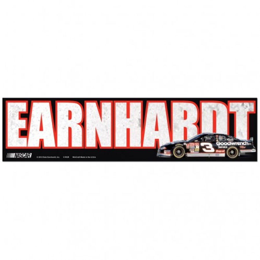Dale Earnhardt #3 - 3x12 Bumper Sticker Strip at Sticker Shoppe