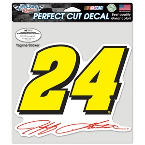 Jeff Gordon #24 - 8x8 Full Color Die Cut Decal at Sticker Shoppe