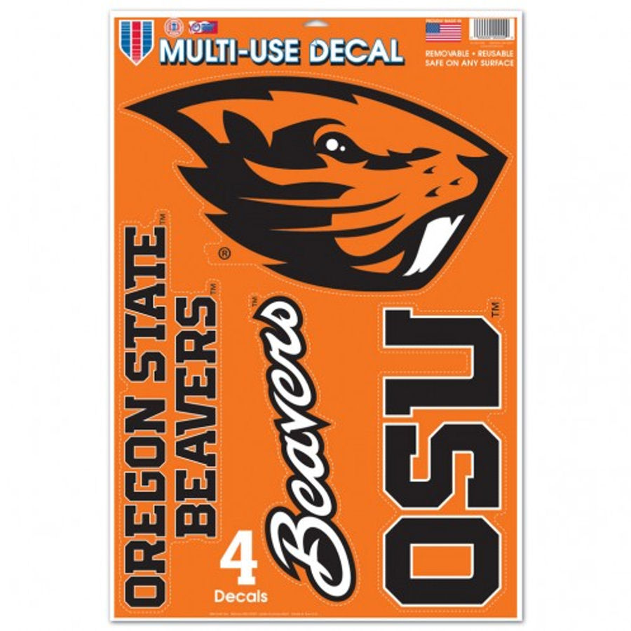 Oregon State University Beavers - Set of 4 Ultra Decals at Sticker Shoppe