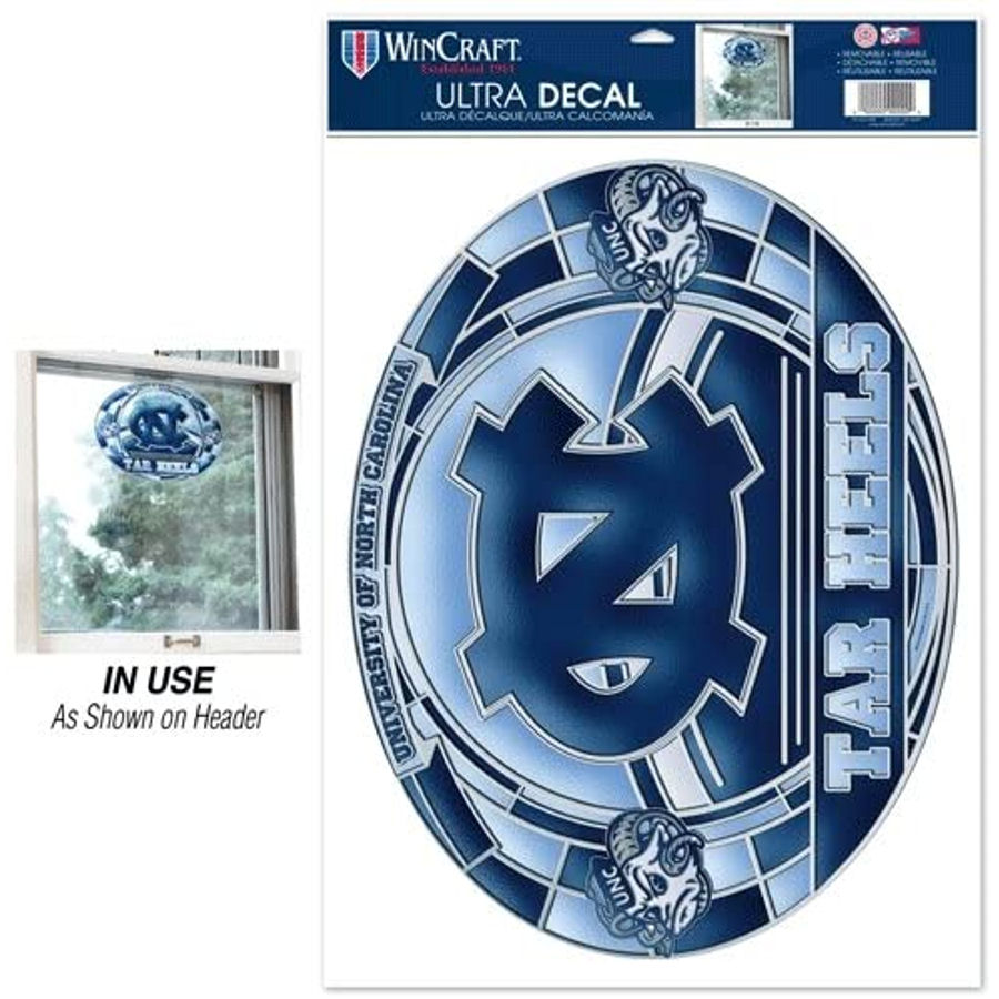 University Of North Carolina Tar Heels - Stained Glass 11x17 Ultra ...