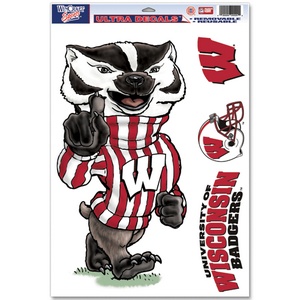 University Of Wisconsin Badgers - Set of 4 Ultra Decals at Sticker Shoppe