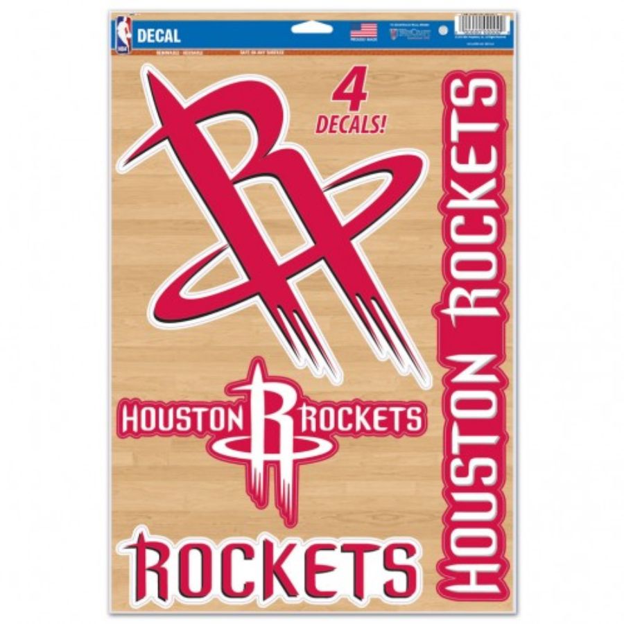 Houston Rockets - Set of 4 Ultra Decals at Sticker Shoppe