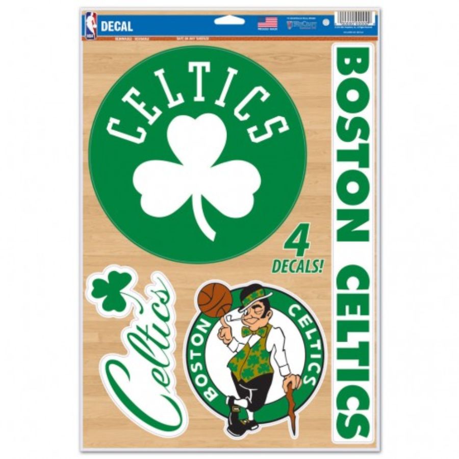Boston Celtics - Set of 4 Ultra Decals at Sticker Shoppe