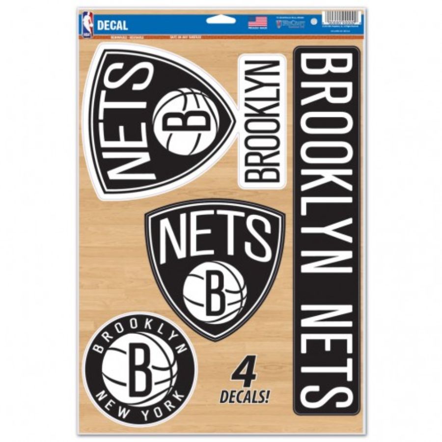 Brooklyn Nets - Set of 4 Ultra Decals at Sticker Shoppe