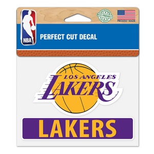 Los Angeles Lakers - 4x5 Die Cut Decal at Sticker Shoppe