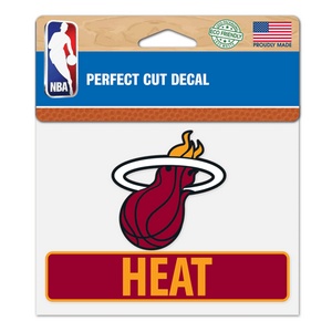 Miami Heat - 4x5 Die Cut Decal at Sticker Shoppe