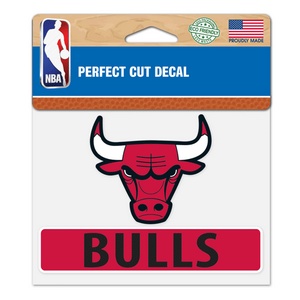 Chicago Bulls - 4x5 Die Cut Decal at Sticker Shoppe