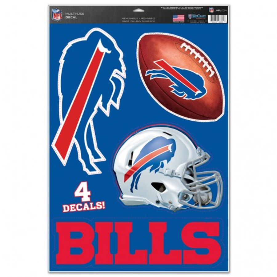 Buffalo Bills - Set of 4 Ultra Decals at Sticker Shoppe