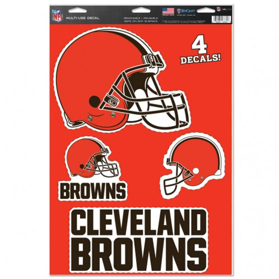Cleveland Browns - Set of 4 Ultra Decals at Sticker Shoppe