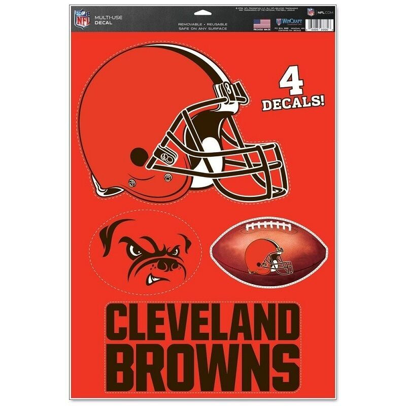 Cleveland Browns - Set Of 4 Ultra Decals at Sticker Shoppe